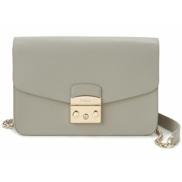 Furla | Bags | Furla Metropolis S Shoulder Bag Gray | Poshmark